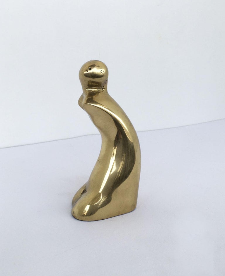 1980 Italy Bronze Abstract Sculpture Pietro Perin Figura Figure For ...