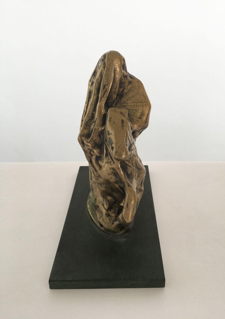 1980 Italy Post-Modern Cristina Roncati Bronze Abstract Sculpture ...
