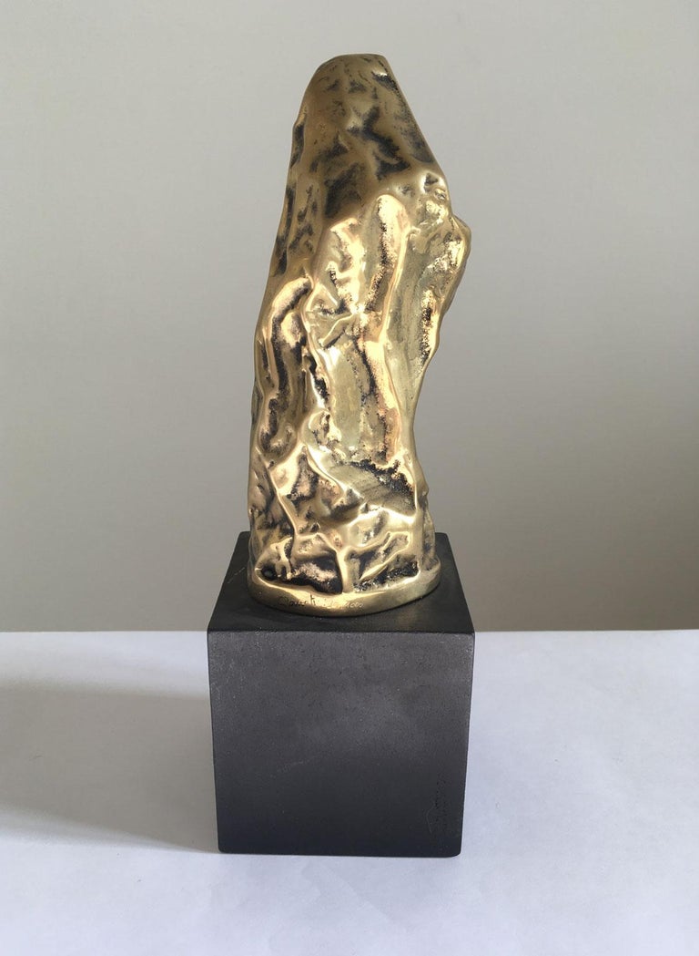 1980 Italy Post-Modern Cristina Roncati Bronze Abstract Sculpture Donna ...