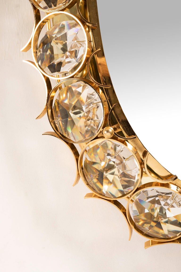 1980 Pair of Backlit "Jewel" Mirrors Italian For Sale at 1stDibs