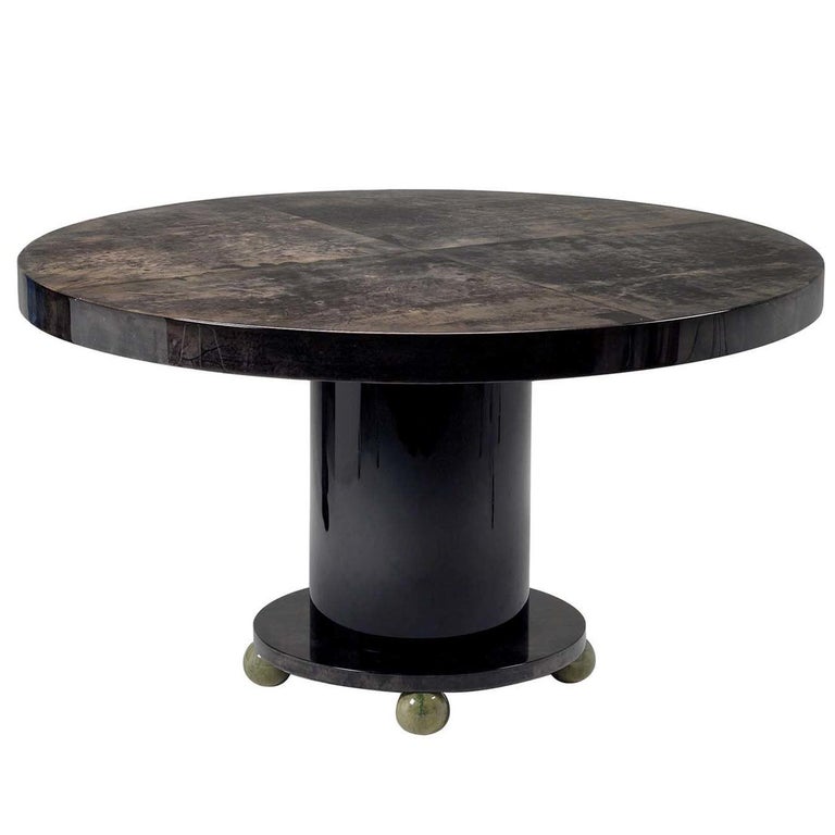 1980 Round Dining Table For Sale at 1stDibs