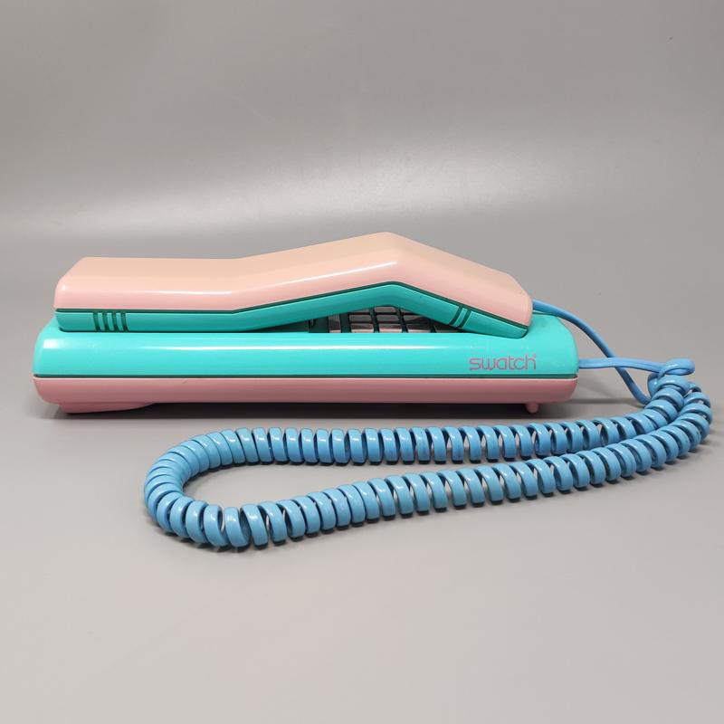 1980s (1989) Gorgeous Swatch Twin Phone "1st Model". Memphis Style For ...