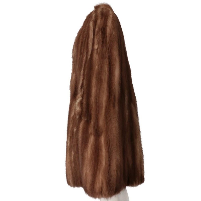 1980s A.N.G.E.L.O. Vintage Cult brown sable fur cape at 1stDibs