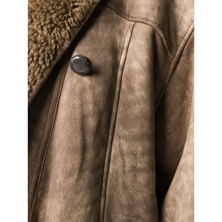 1980s A.N.G.E.L.O. Vintage Cult Brown Sheepskin Coat at 1stDibs | 1980s ...