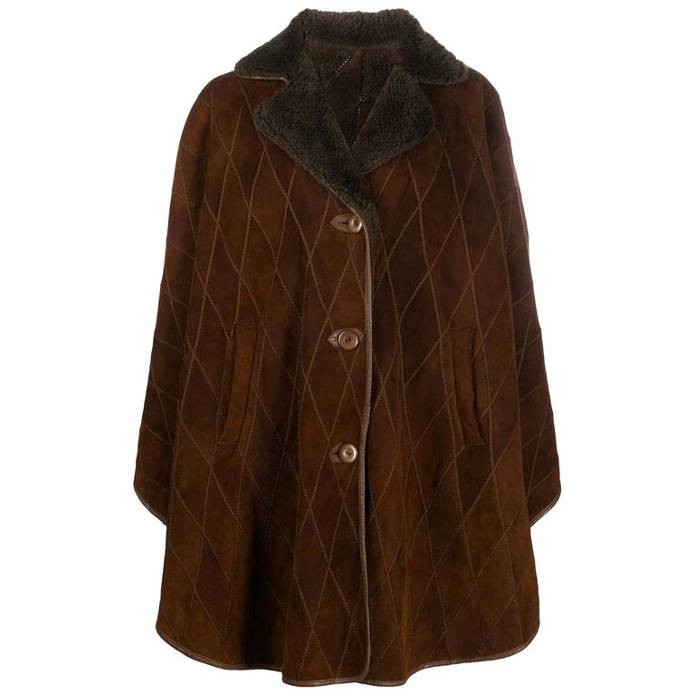 1980s A.N.G.E.L.O. Vintage Cult Shearling Cape at 1stDibs