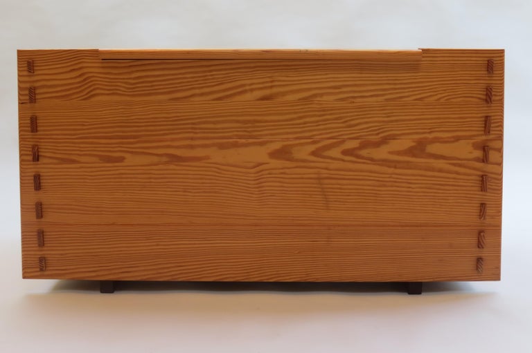 1980s Bespoke Made Large Pine Chest Blanket Box Ottoman Storage Chest ...
