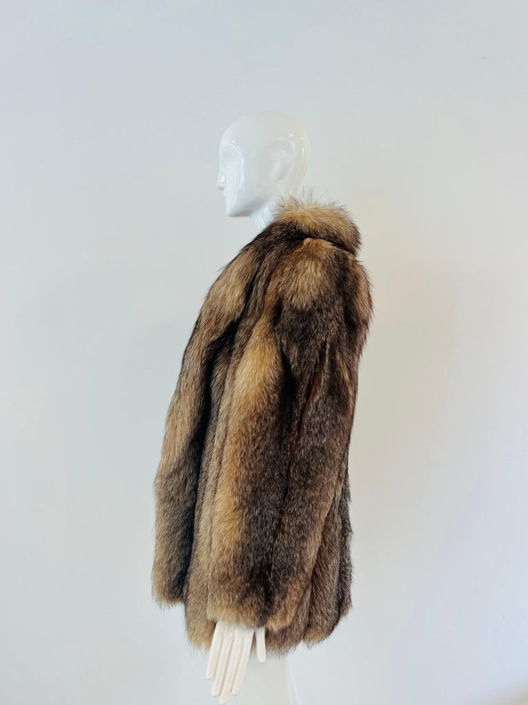 1980s BIll Blass Red Fox Fur Coat For Sale at 1stDibs