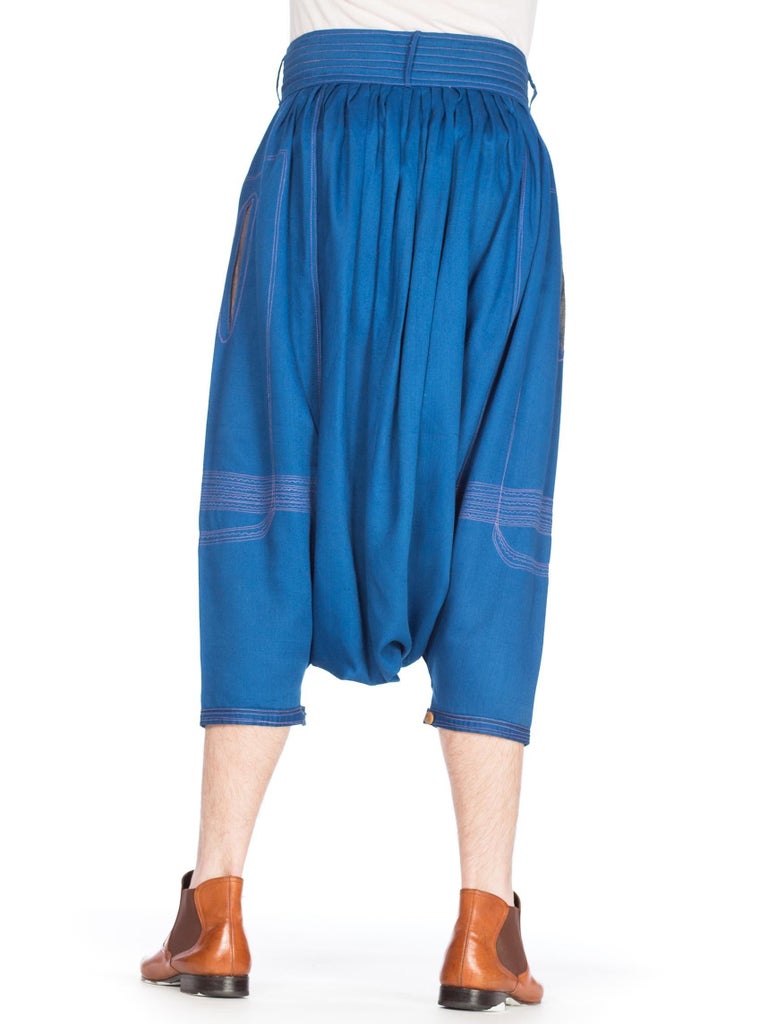 1980S Blue Cotton Middle Eastern Men’S Desert Pants at 1stDibs | middle ...