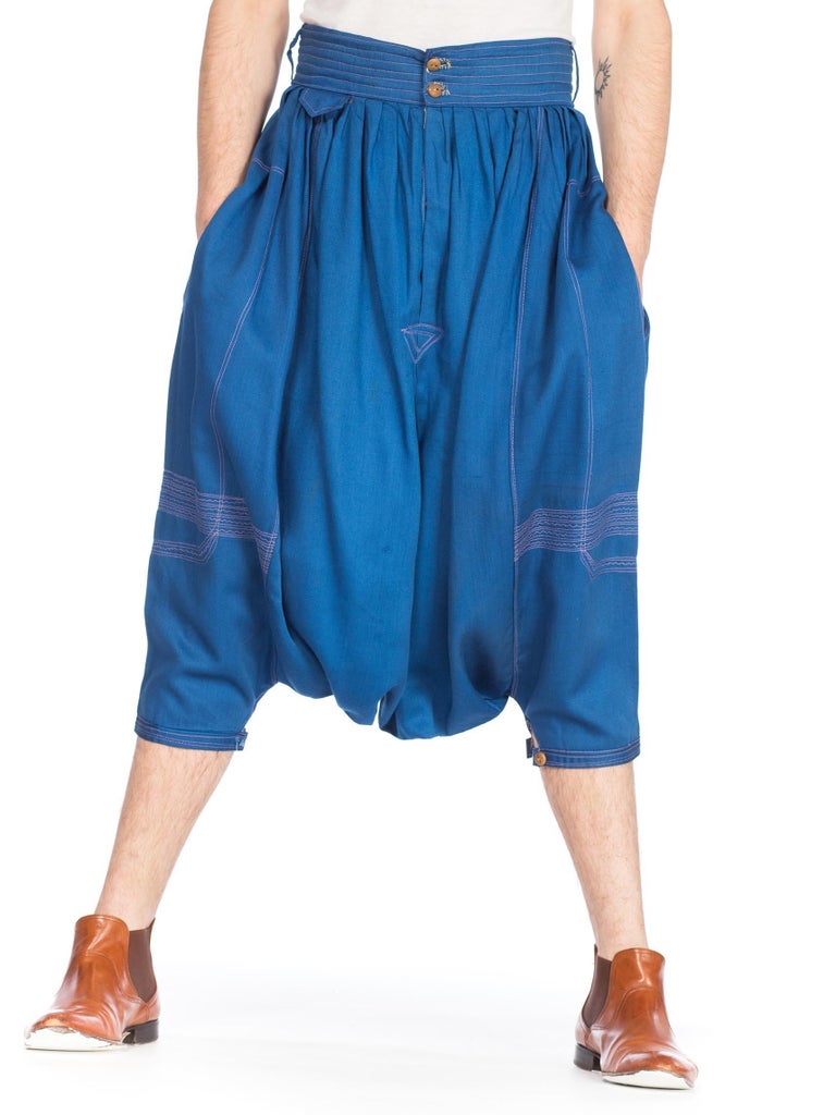 1980S Blue Cotton Middle Eastern Men’S Desert Pants at 1stDibs | middle ...