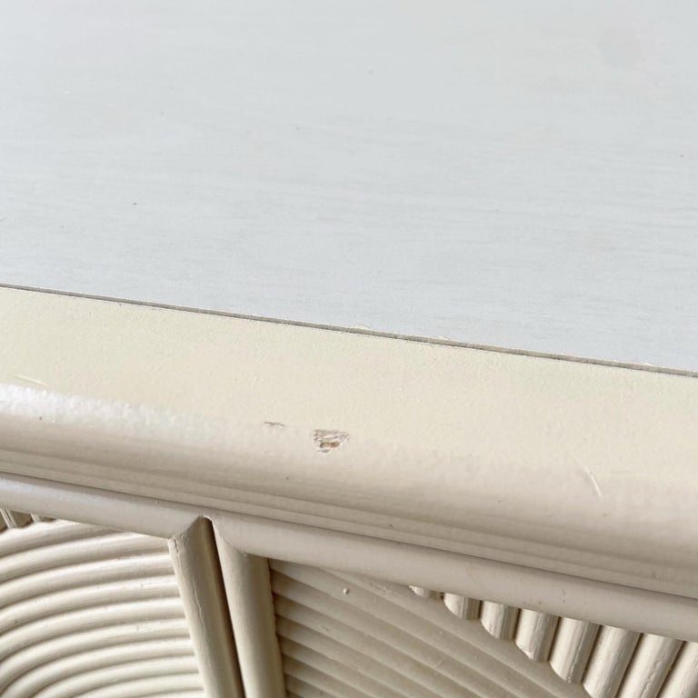 1980s Boho Chic Pencil Reed Nightstands by Stanley Furniture, a Pair ...