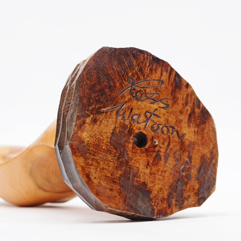 1980s British Abstract Hand Carved Yew Organic Sculpture For Sale at ...