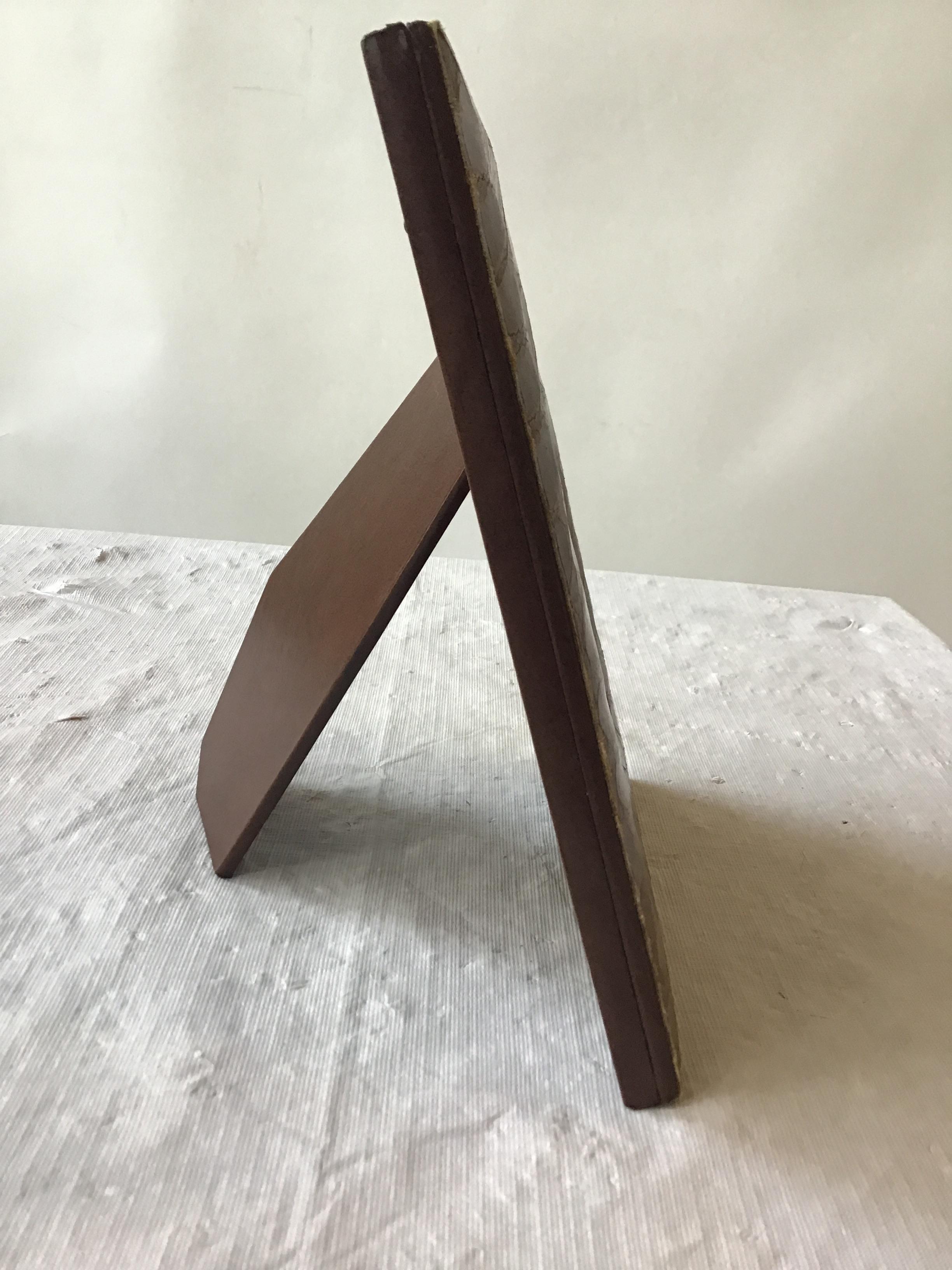 1980s Brown Alligator Skin Picture Frame at 1stDibs | 1980s picture ...