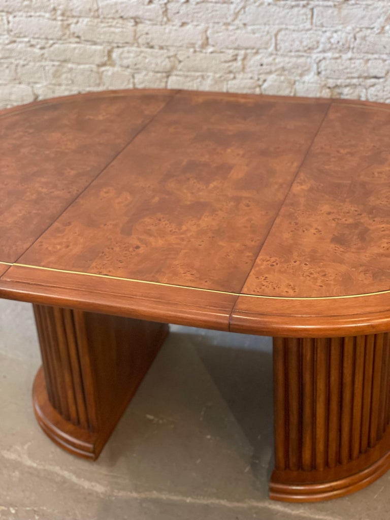 1980s, Burled Wood Vintage Dining Table at 1stDibs