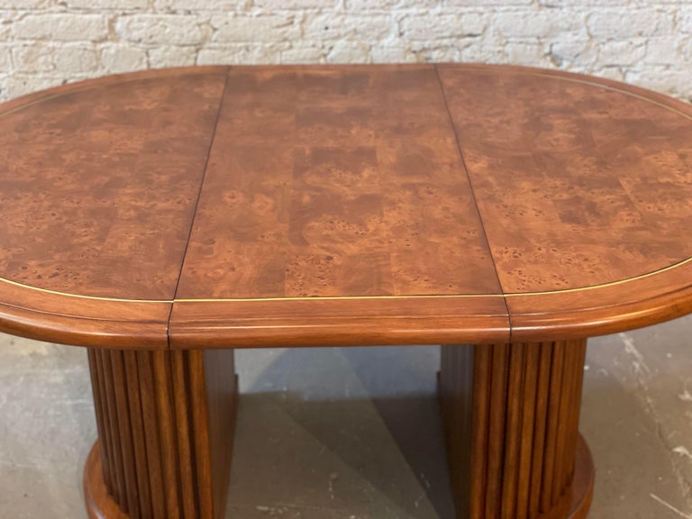 1980s, Burled Wood Vintage Dining Table at 1stDibs