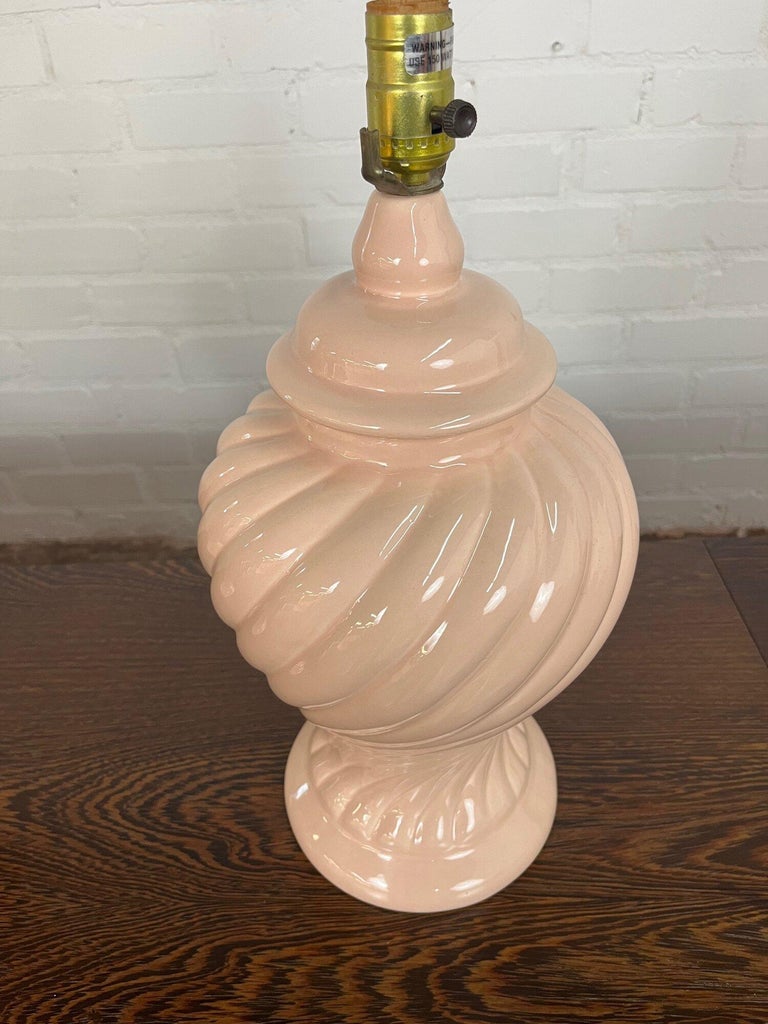 1980s Ceramic Swirl Table Lamps For Sale at 1stDibs