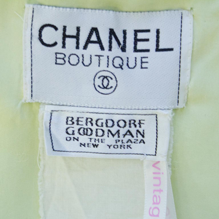 1980s Chanel Mint Terry Cloth Cropped Jacket at 1stDibs | chanel fleece ...