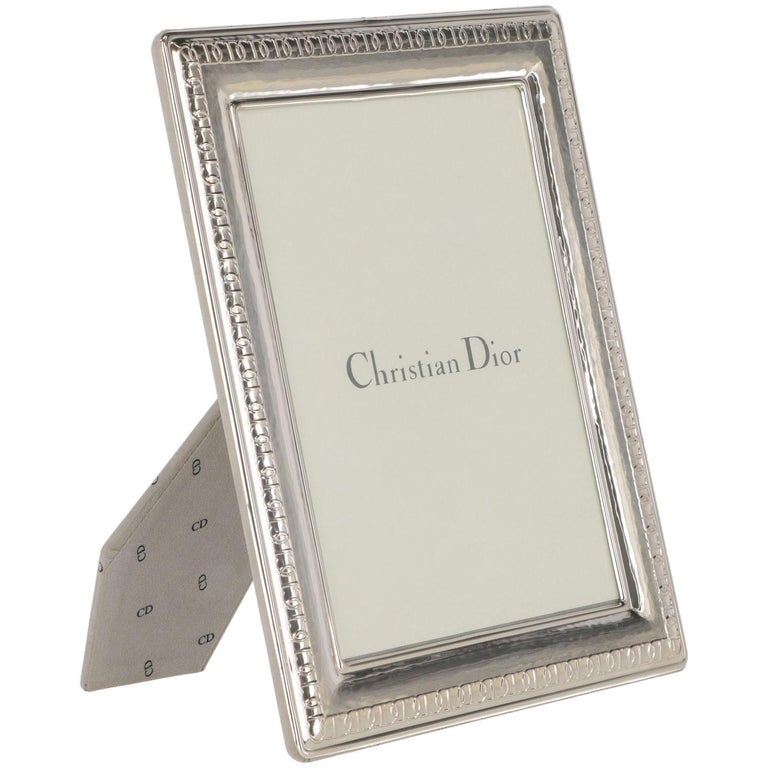 1980s Christian Dior Silver Frame For Sale at 1stDibs