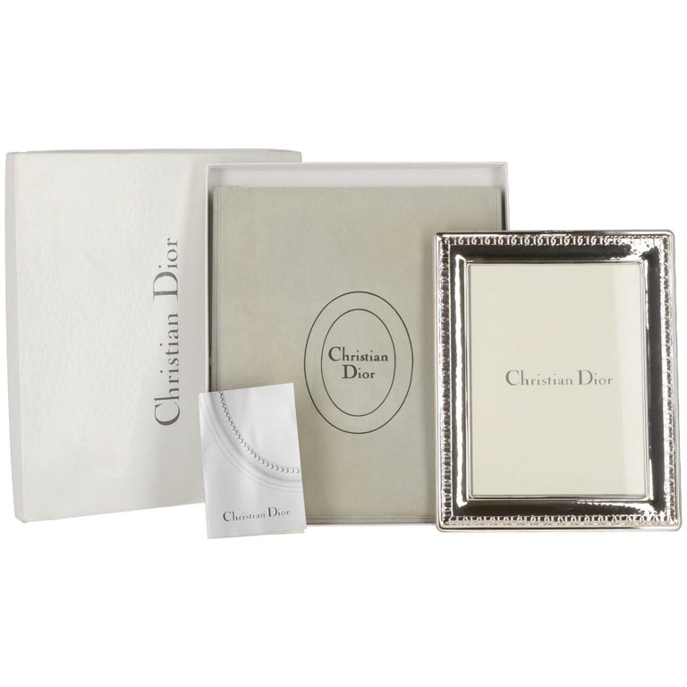 1980s Christian Dior Silver Frame For Sale at 1stDibs