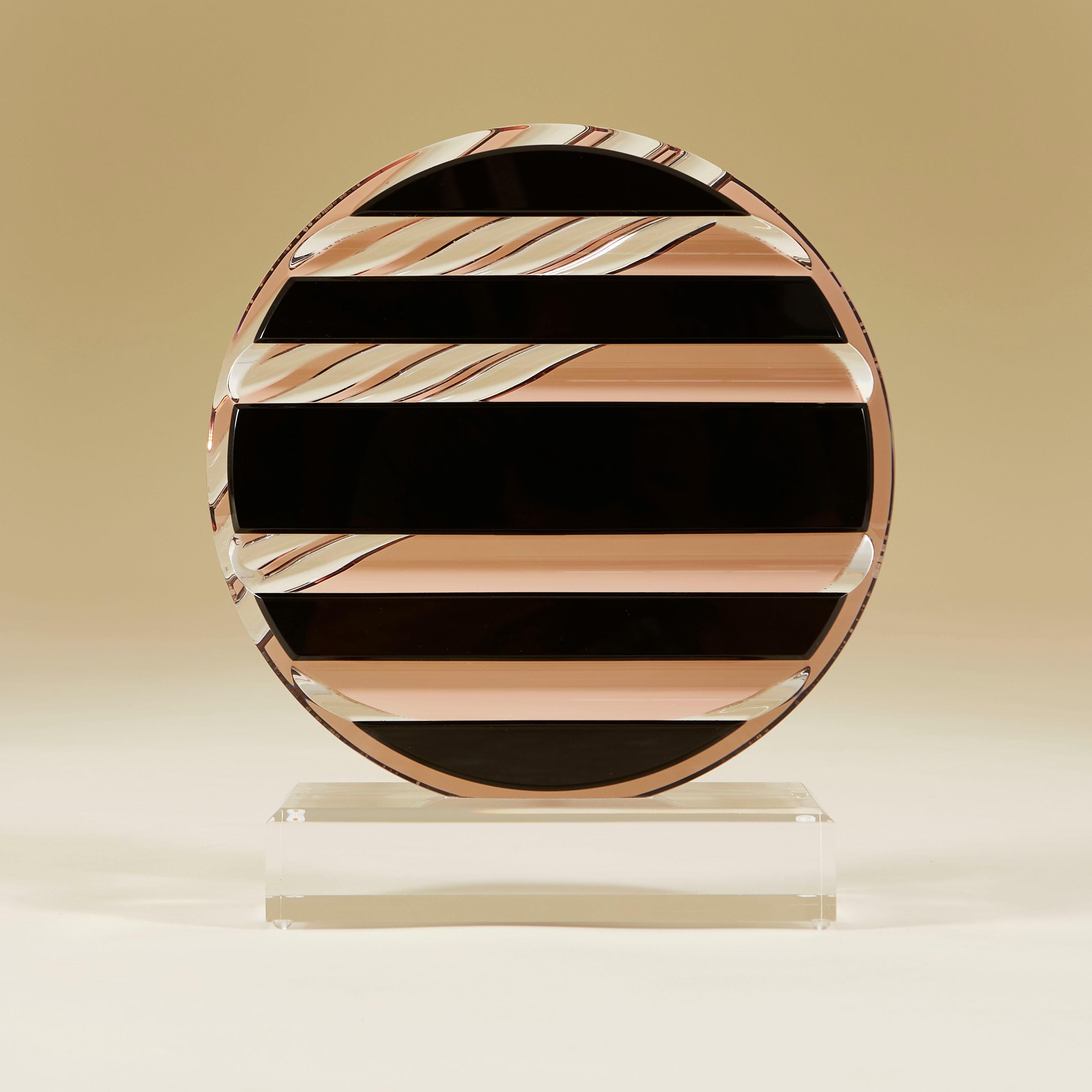 1980s Circular Lucite sculpture by Sholmi Haziza at 1stDibs