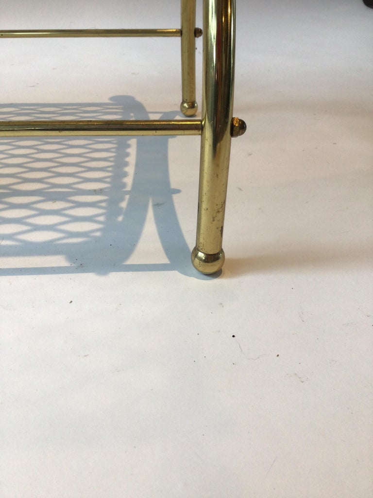 1980s Classical Brass Bench For Sale at 1stDibs