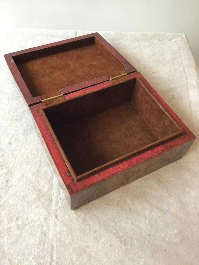 1980s Coconut Shell Box with Mother of Pearl Border at 1stDibs