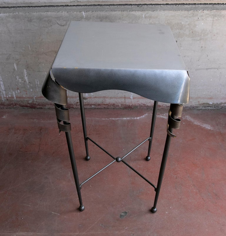 1980s Design Iron Side Table at 1stDibs