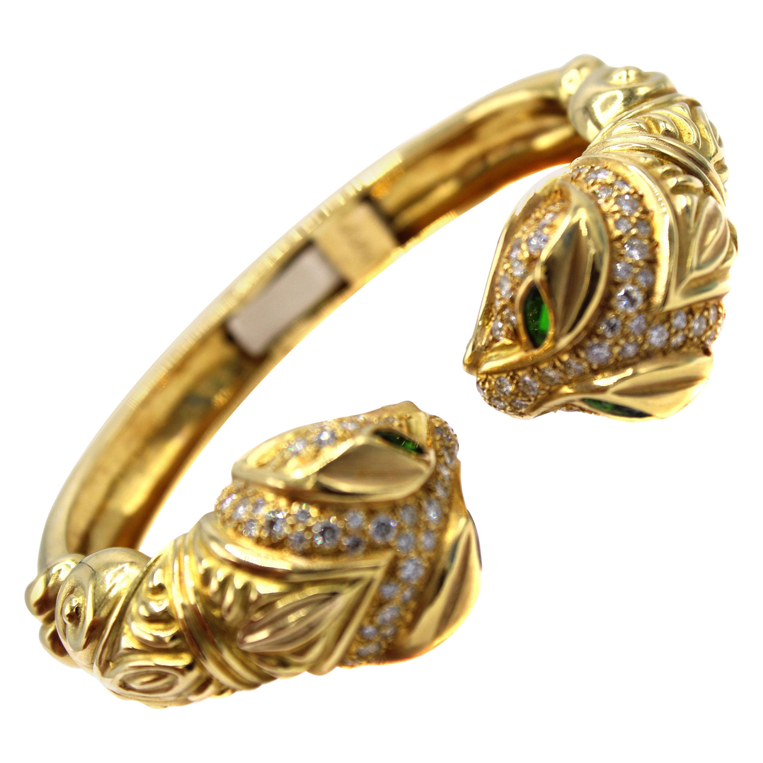 Victorian Garnet Diamond Bangle at 1stDibs