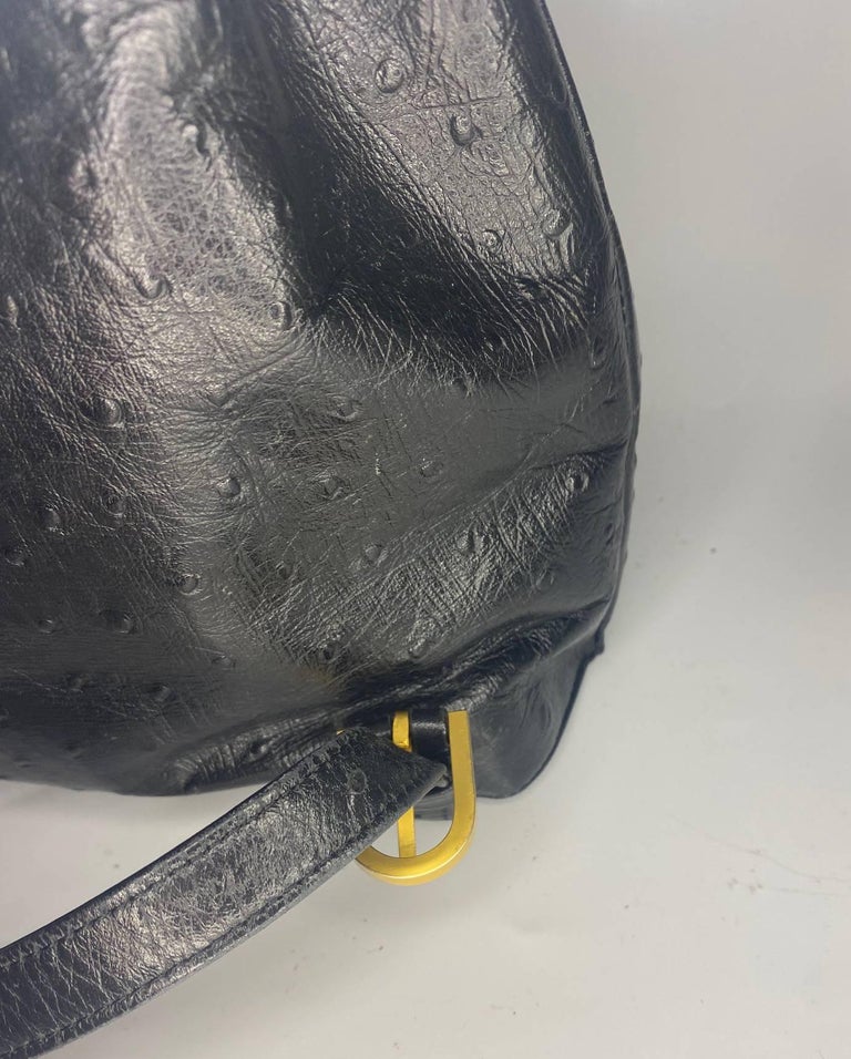 1980s Emanuel Ungaro Black Leather MIni Backpack For Sale at 1stDibs