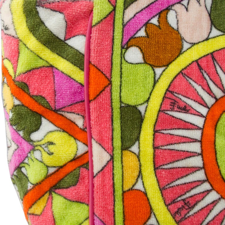 1980s Emilio Pucci Terrycloth Tote Bag and Matching Beach Towel at ...
