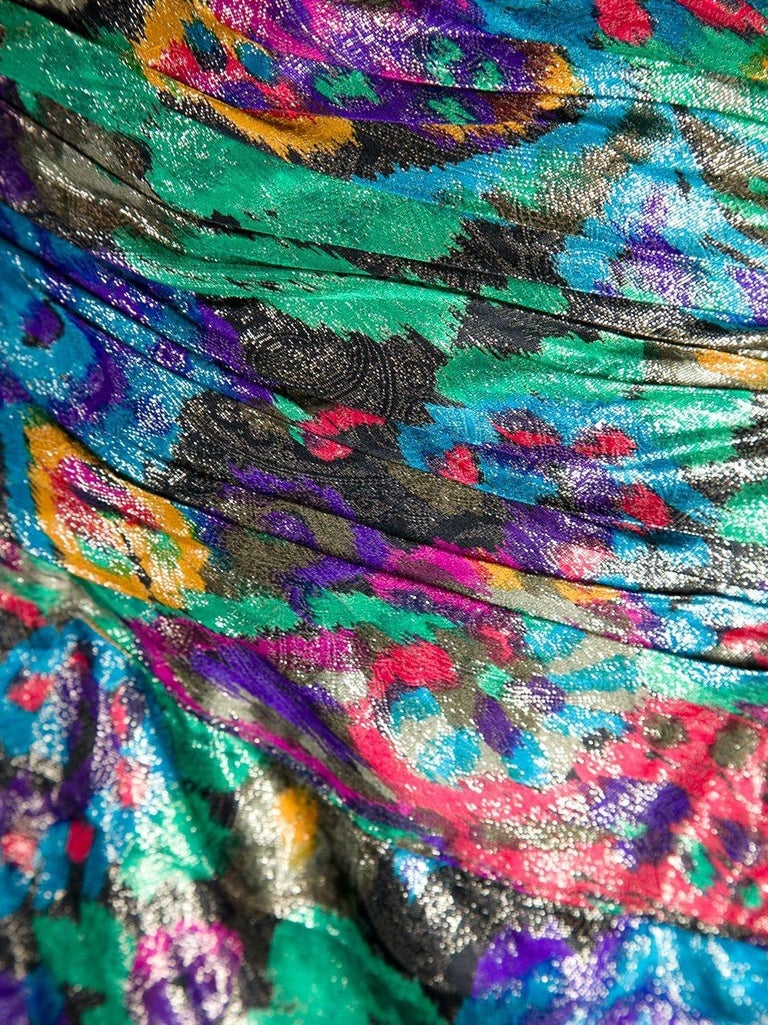 1980s Escada Dress Multicolor Sleeveless Dress at 1stDibs