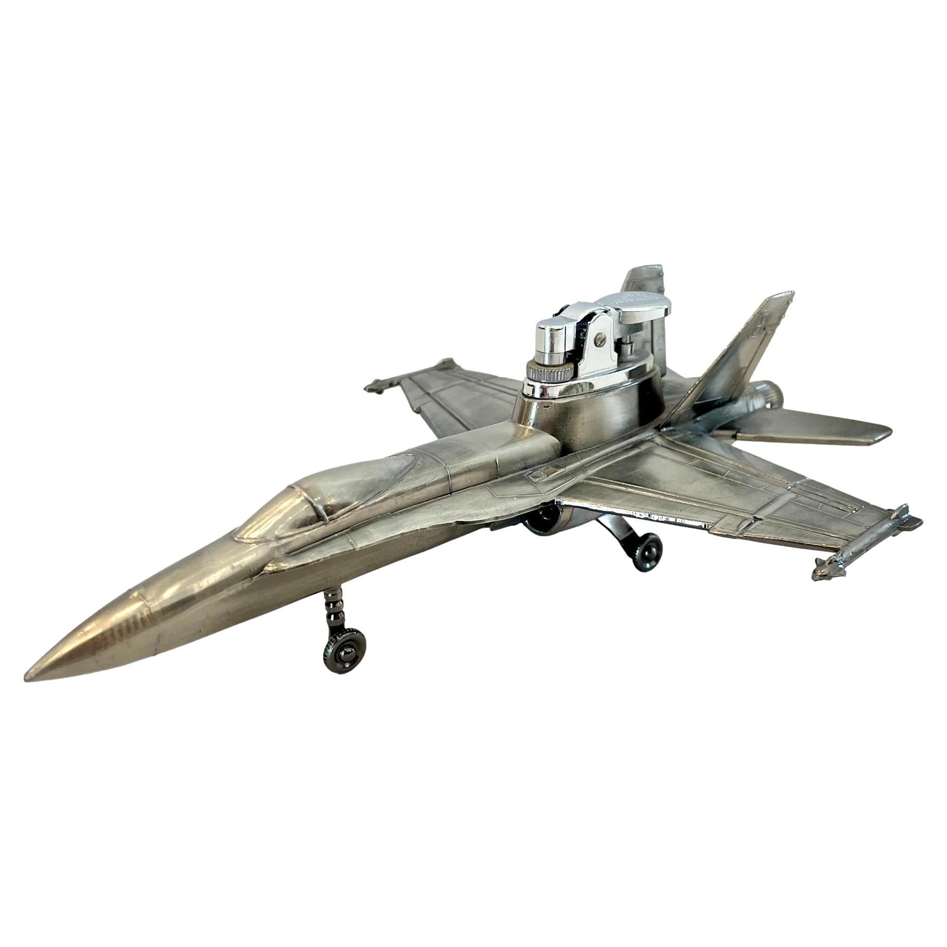 1980s F-18 Hornet Fighter Jet Lighter at 1stDibs