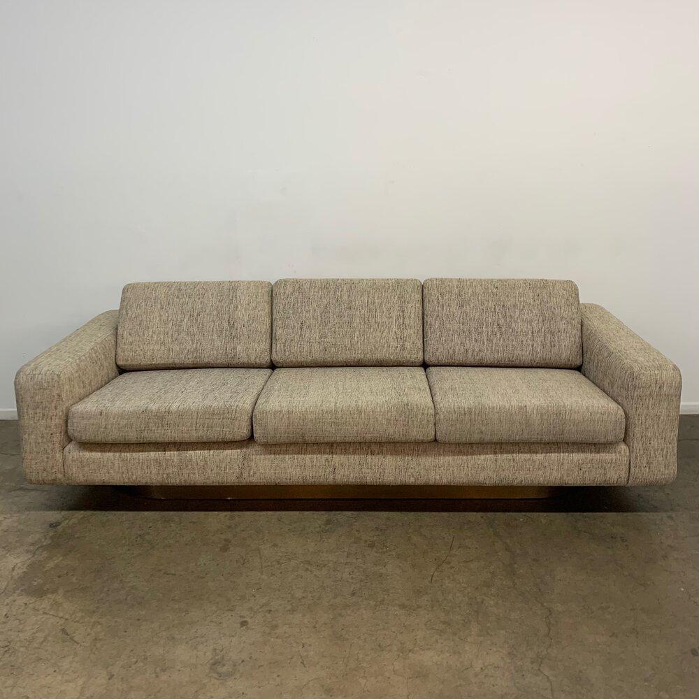 1980s Floating Sofa in Soft Grey Tweed at 1stDibs | couches in the 80s ...
