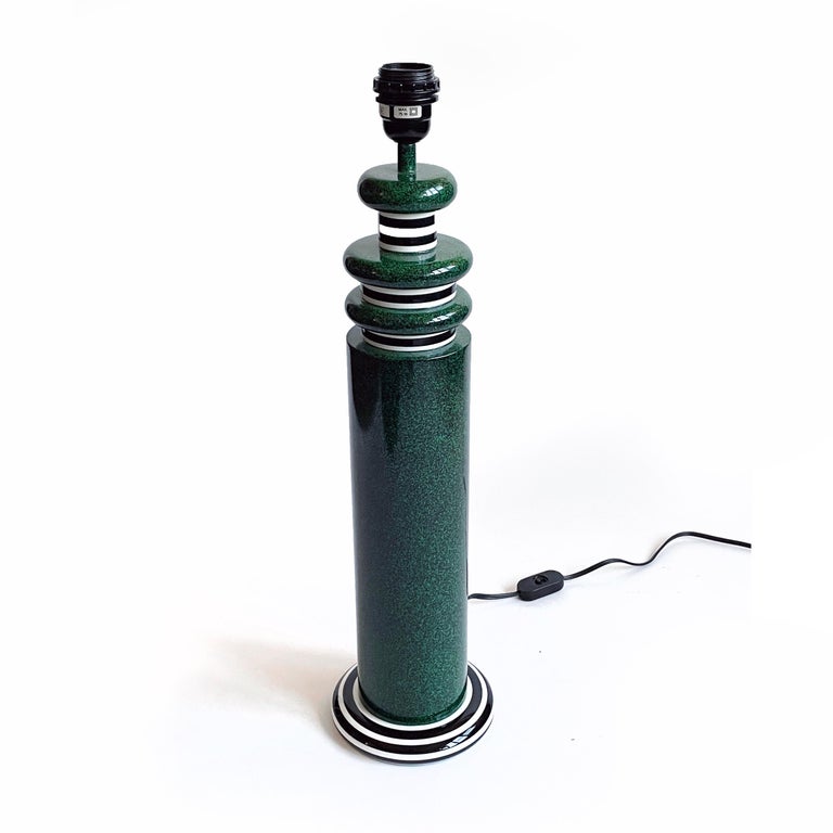 1980s French Postmodern Striped Table Lamp by Olivier Villatte For Sale ...