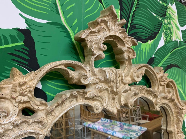 French Rococo Style Baroque Wall Mirror For Sale at 1stDibs