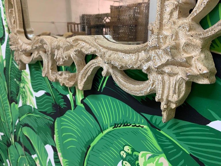 French Rococo Style Baroque Wall Mirror For Sale at 1stDibs