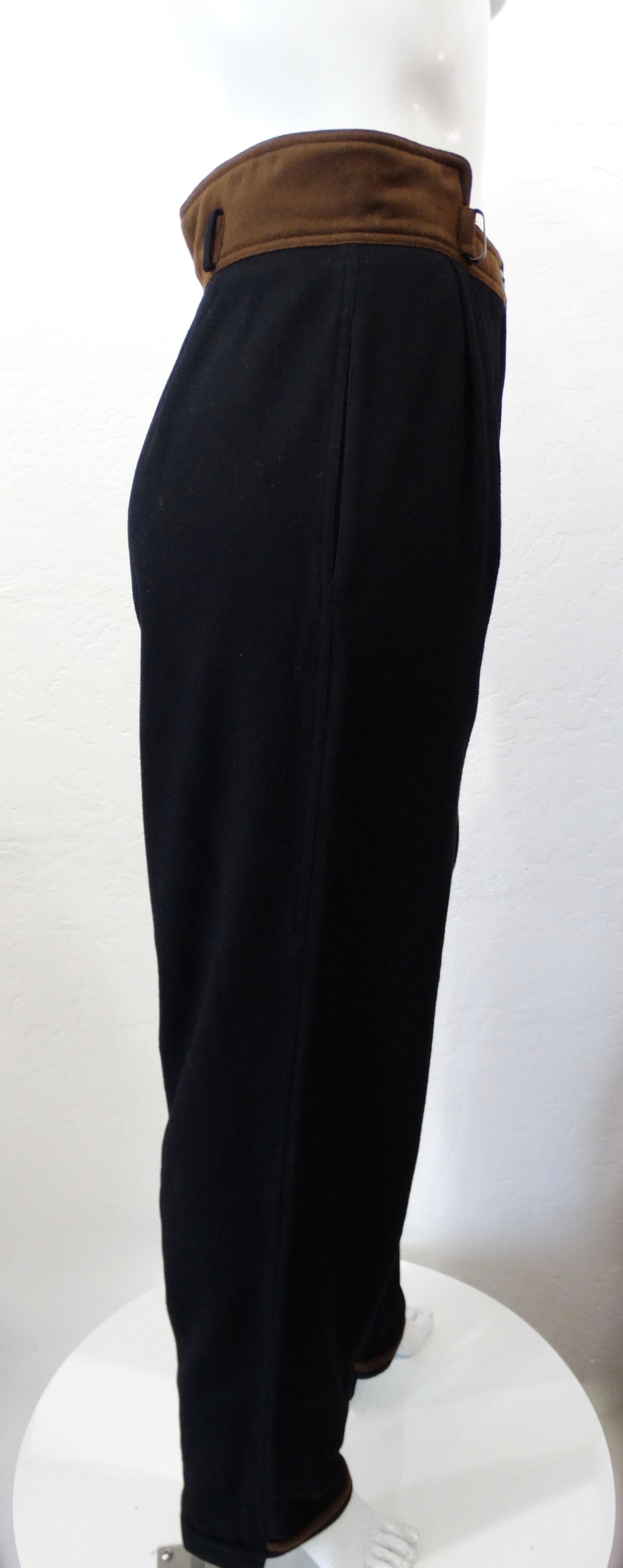 Gianni Versace 1980s Two Tone Wool Riding Pants at 1stDibs | two tone ...