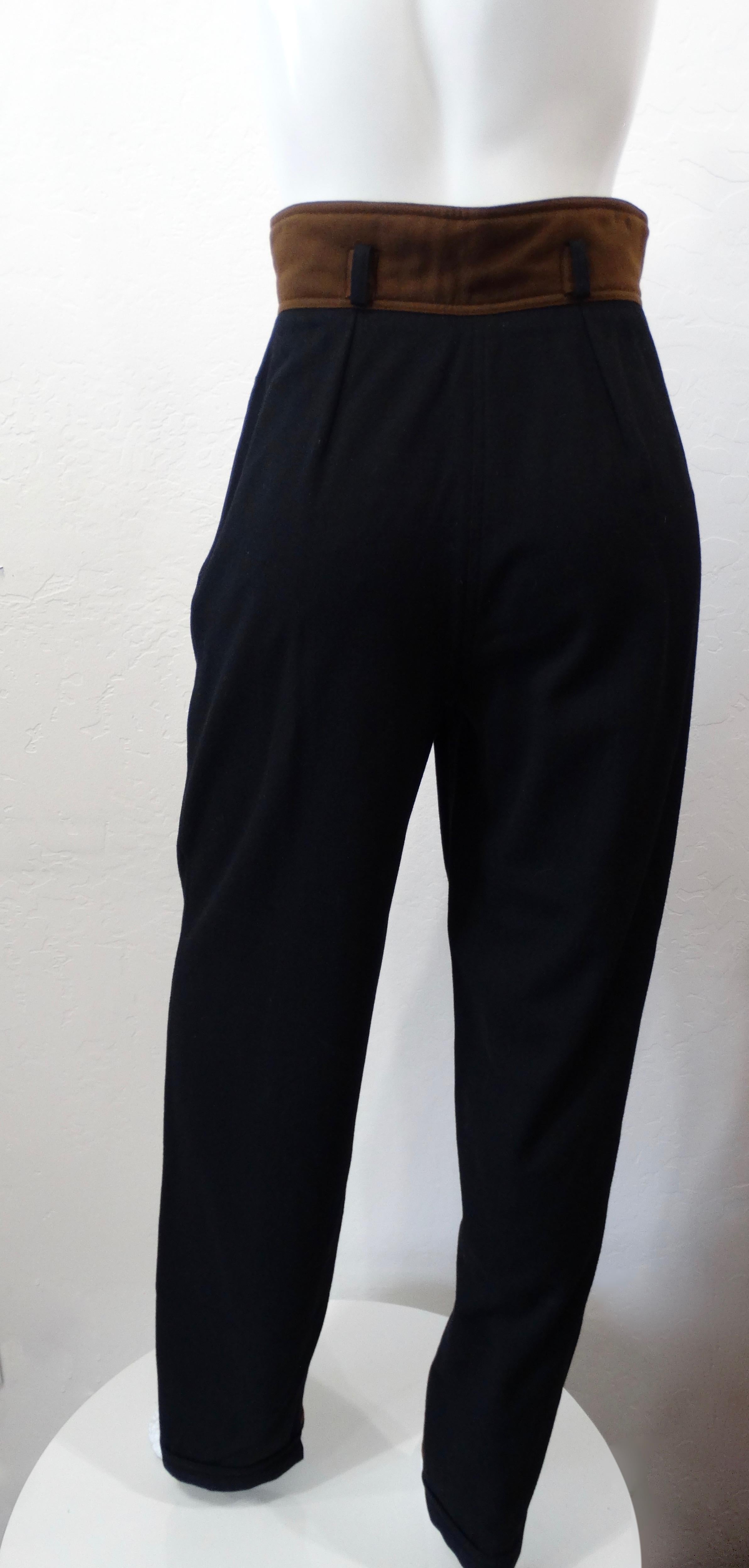 Gianni Versace 1980s Two Tone Wool Riding Pants at 1stDibs | two tone ...