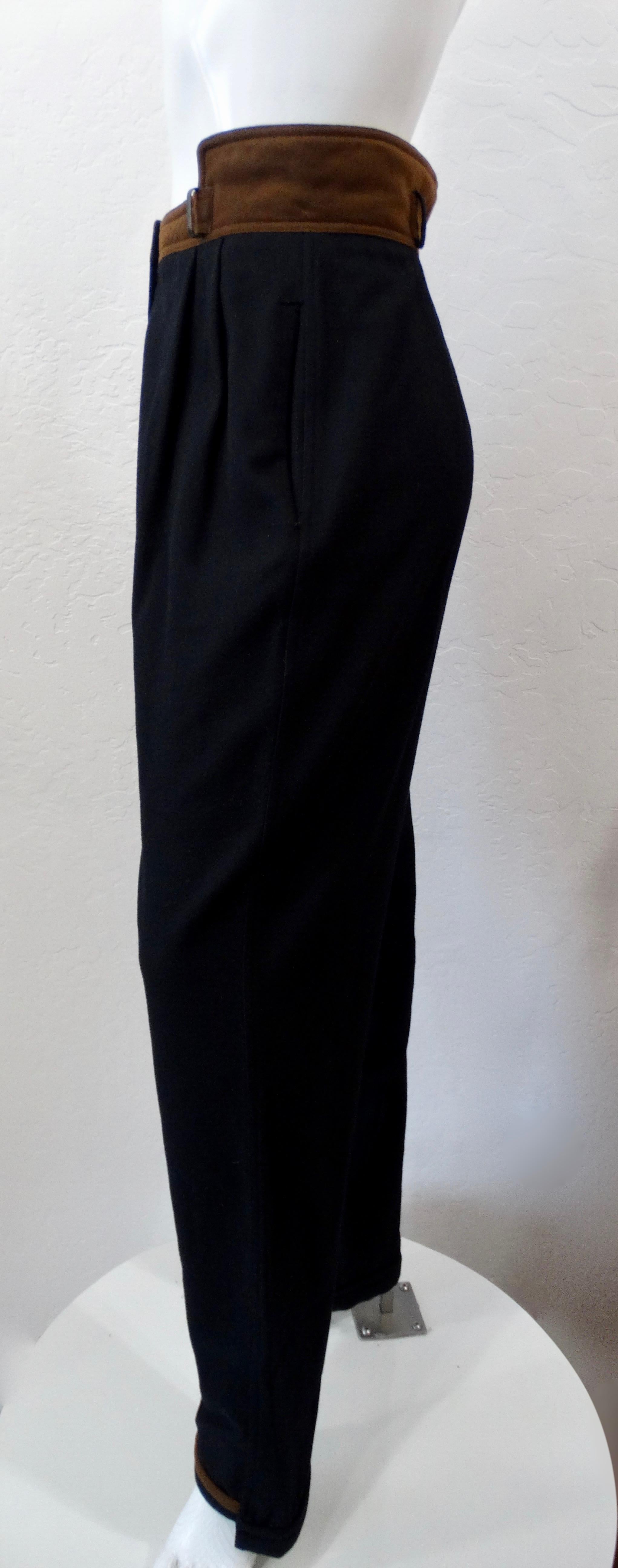 Gianni Versace 1980s Two Tone Wool Riding Pants at 1stDibs | two tone ...