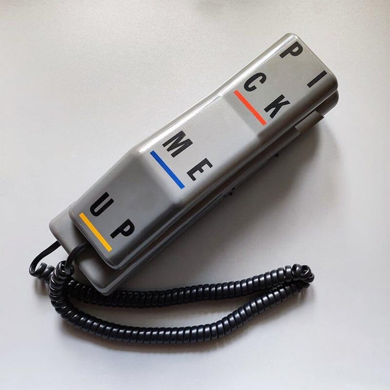 1980s Gorgeous Swatch Phone "Pick me Up", Memphis Style For Sale at 1stDibs