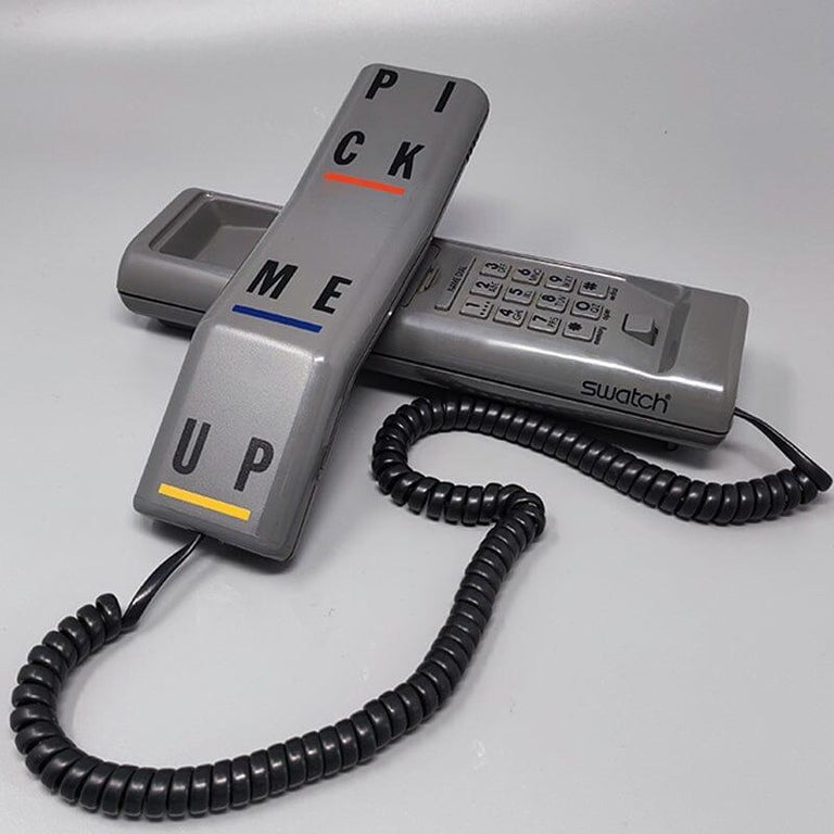 1980s Gorgeous Swatch Phone "Pick me Up", Memphis Style For Sale at 1stDibs