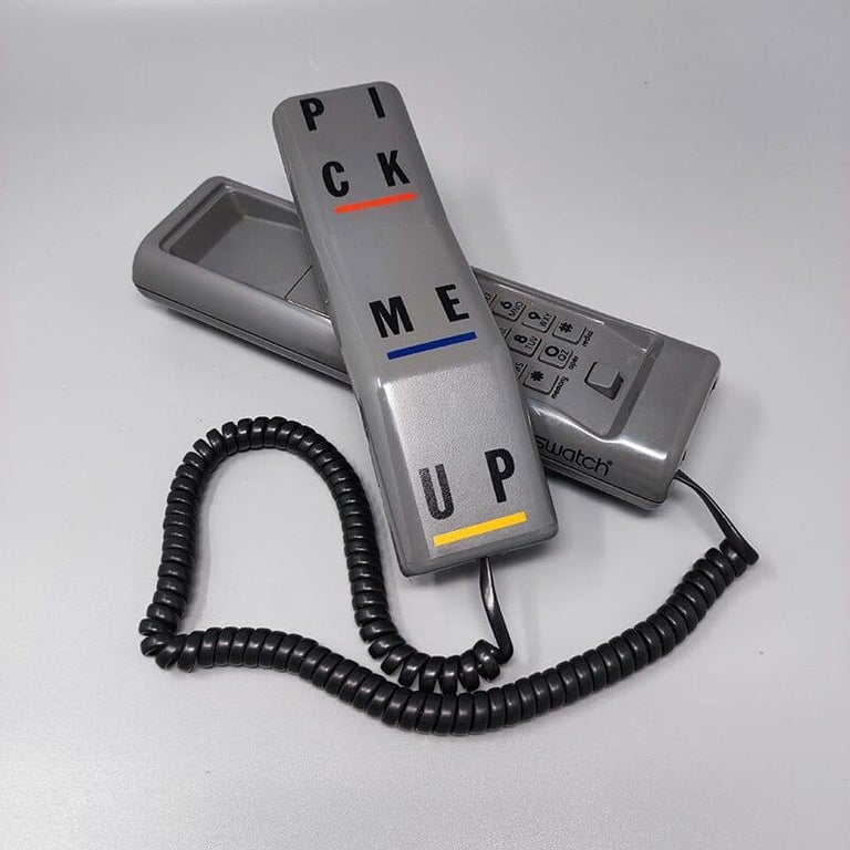 1980s Gorgeous Swatch Phone "Pick me Up", Memphis Style For Sale at 1stDibs