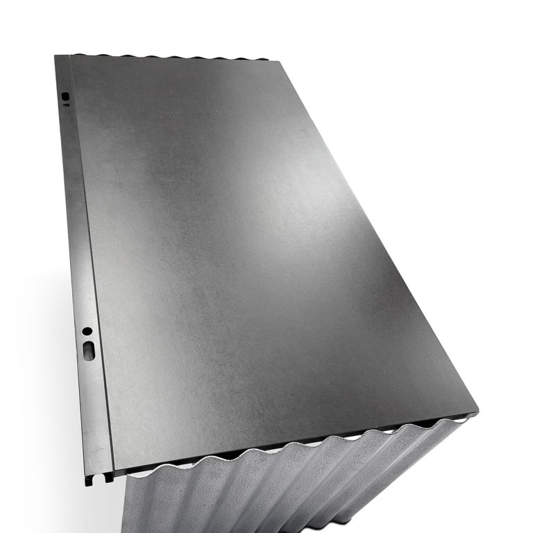 1980s Gray Squiggle Desk by Ron Rezek For Sale at 1stDibs