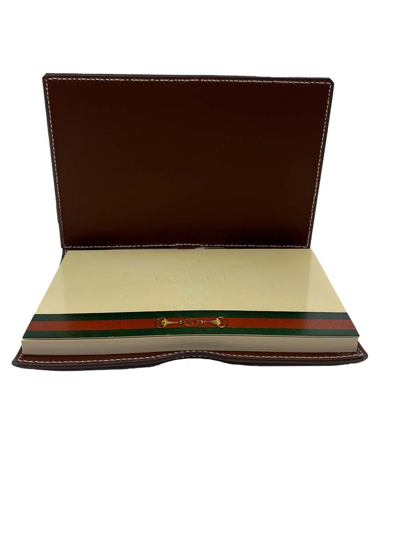 1980s Gucci Bridge Travel Set Playing Cards Notepad Pen New at 1stDibs