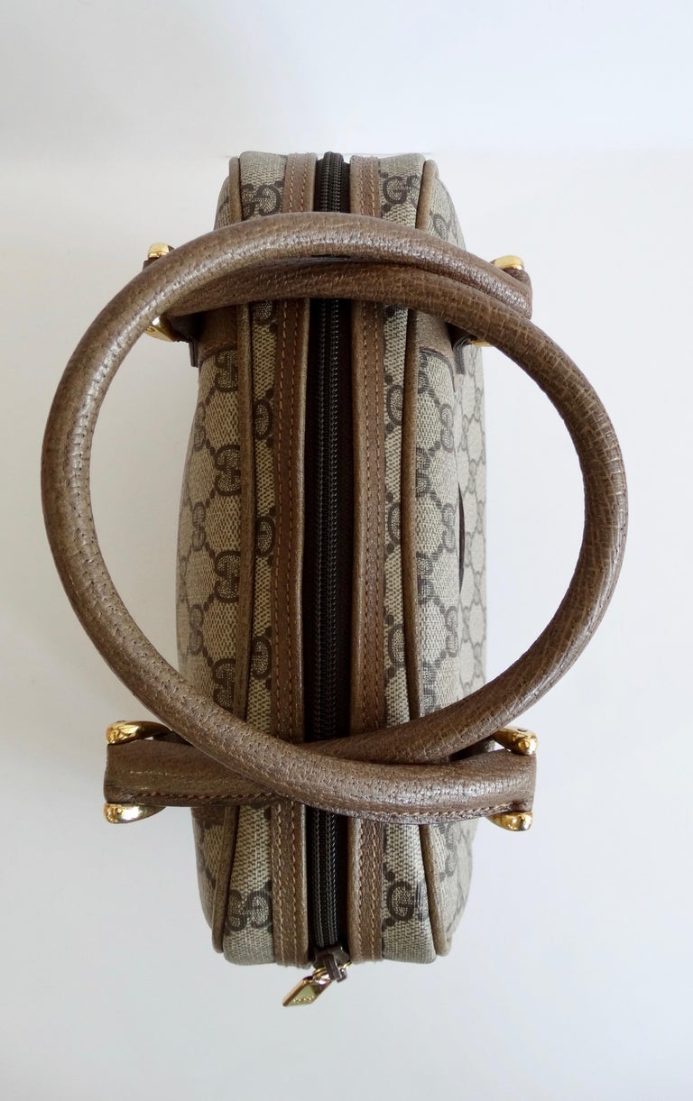 Gucci 1980s Monogram Top Handle Bag at 1stDibs | gucci handbag