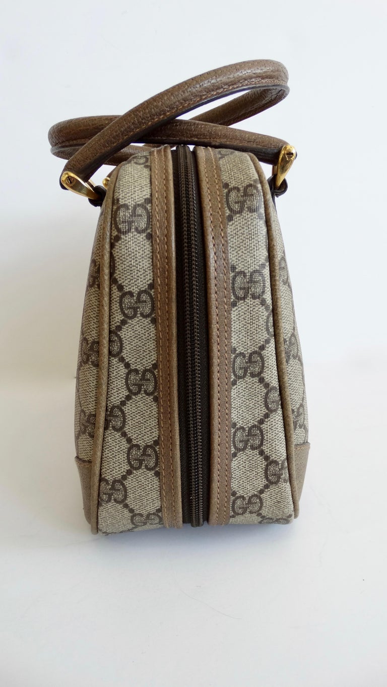 Gucci 1980s Monogram Top Handle Bag at 1stDibs | gucci handbag