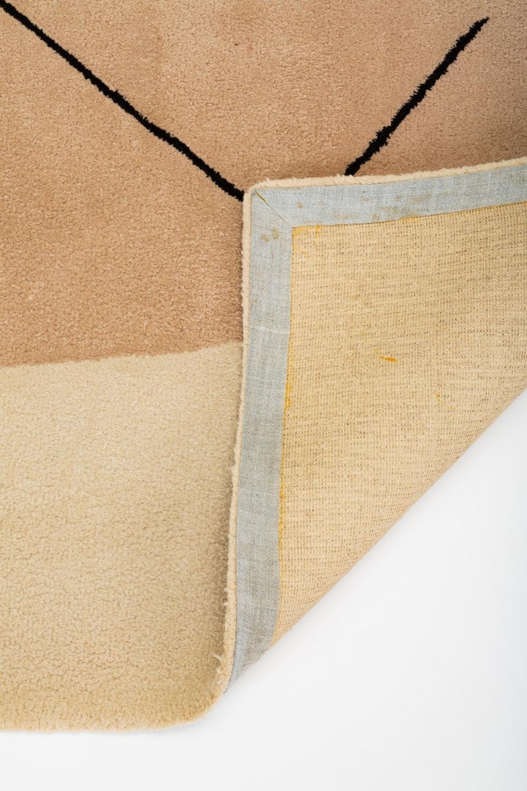 1980s Hand-Tufted Square Area Rug by Tisca at 1stDibs | tisca carpet