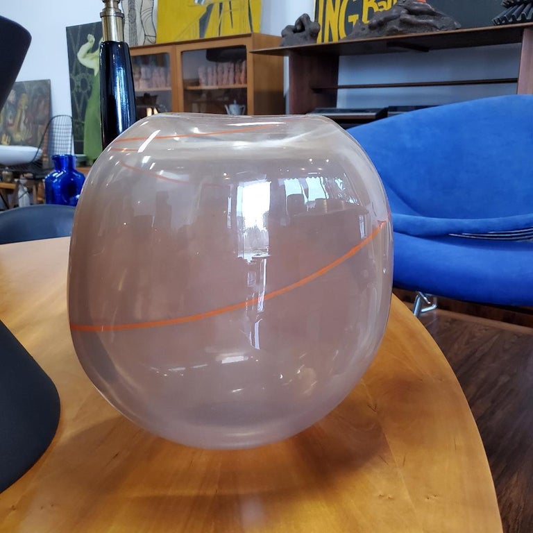 1980s Henry Dean Mid-Century Modern Mouthblown Decorative Glass Vessel ...