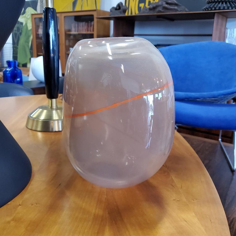 1980s Henry Dean Mid-Century Modern Mouthblown Decorative Glass Vessel ...