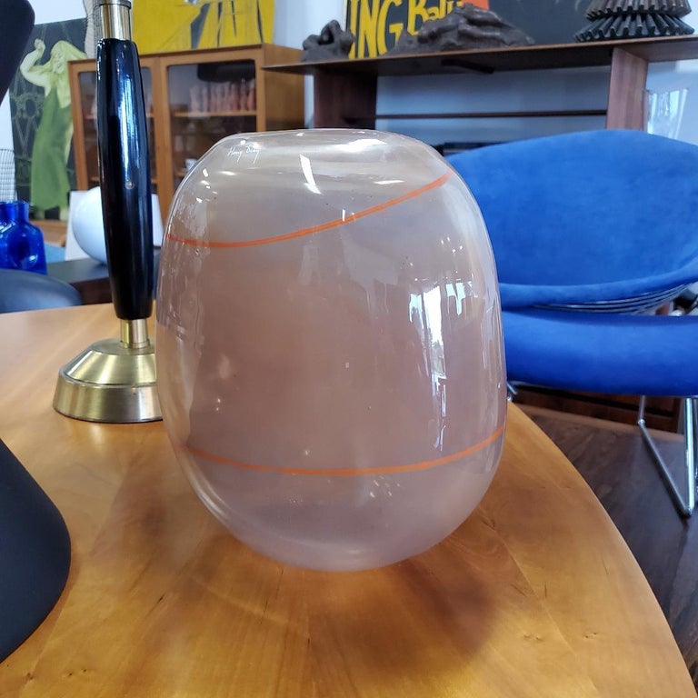 1980s Henry Dean Mid-Century Modern Mouthblown Decorative Glass Vessel ...