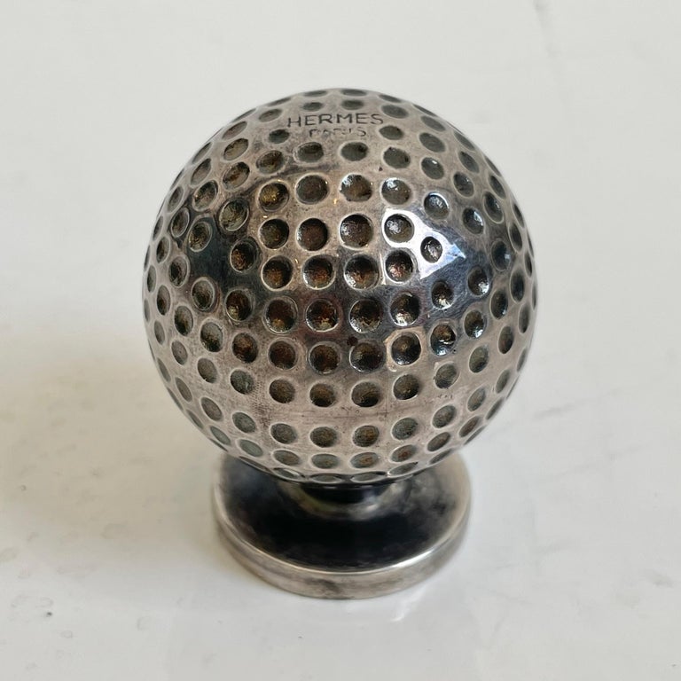 1980s Hermes Golf Ball Paperweight at 1stDibs